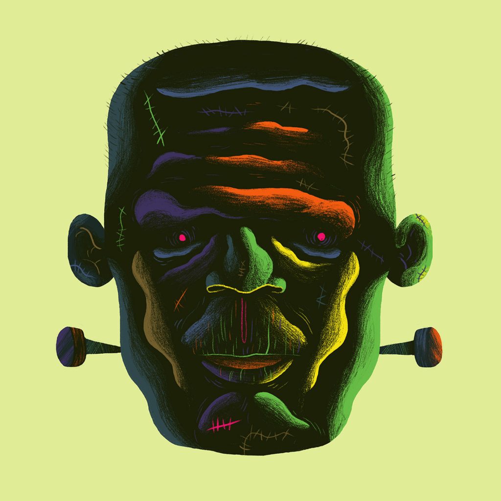 Frank Frankenstein 200 exhibition - Scott Balmer - Illustration
